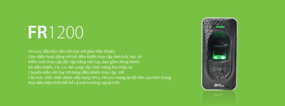 Đầu đọc vân tay & thẻ ZKTeco FR1200 - tpcao.com
